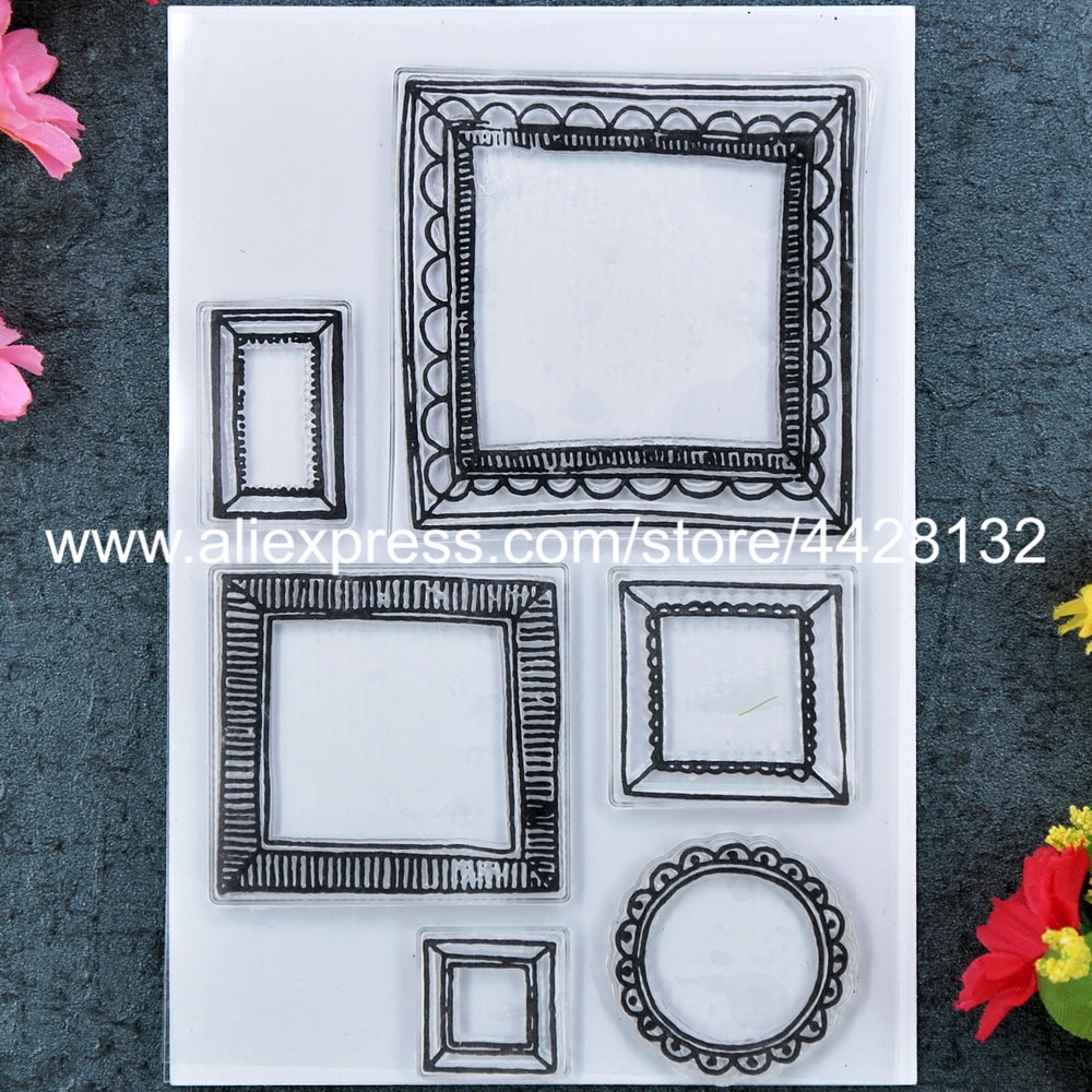 Frame Plakboek DIY foto kaarten rubber stempel cle... – Vicedeal