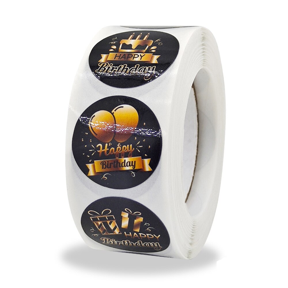 100-500pcs Happy Birthday stickers packaging Seali... – Grandado