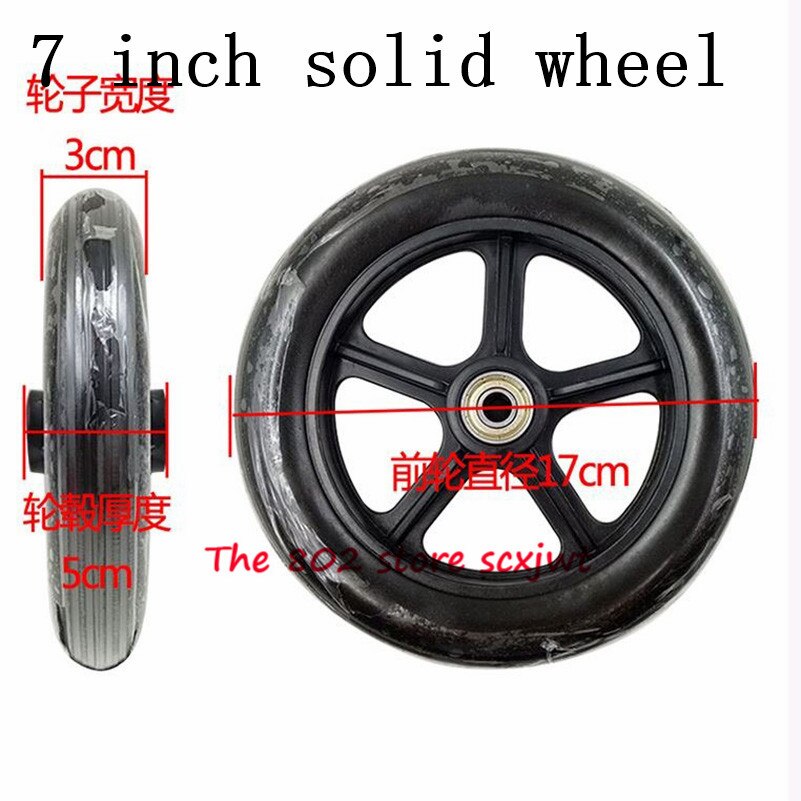 HIgh Performance 7 Inch Solid Wheel Tyre 7"tubeles... – Grandado