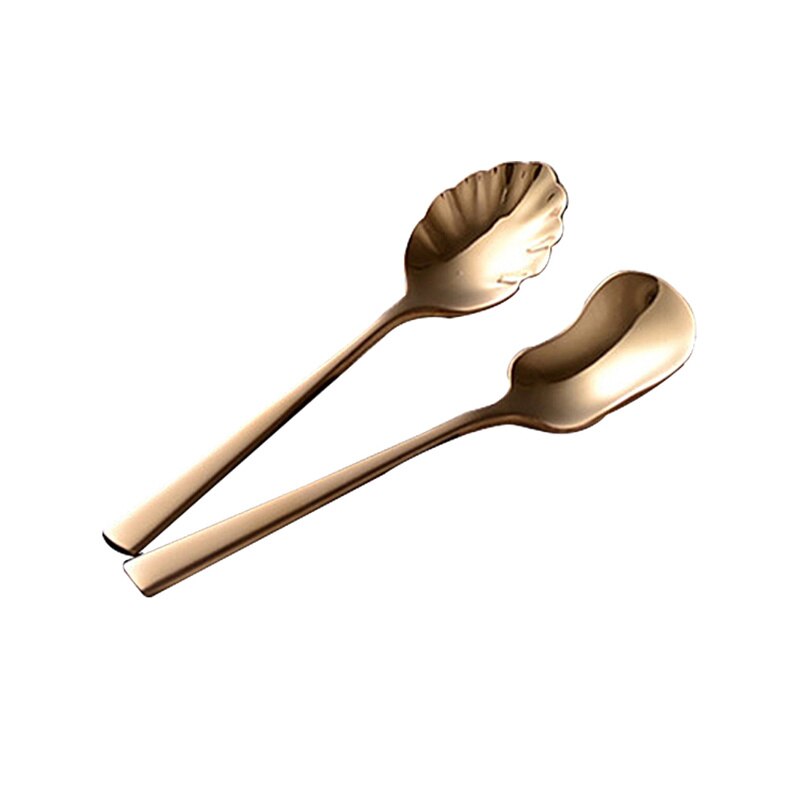 Real 304 Stainless Steel Champagne Gold Spoon Dess... – Grandado