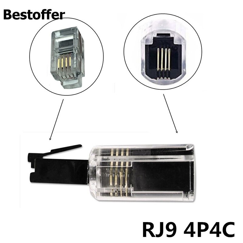 Cable de teléfono RJ9 4P4C RJ11, desenredador Uvit... – Grandado