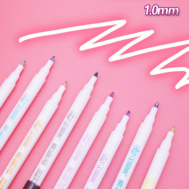 Economical 8Pcs/Set Double Liner Outline Pen Writi... – Grandado