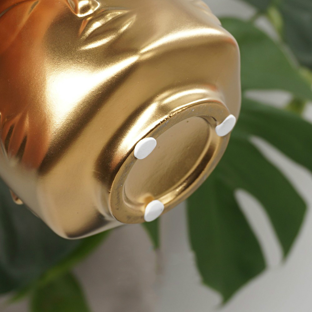 ceramics vase flower pot Faceted face Human head F... – Grandado