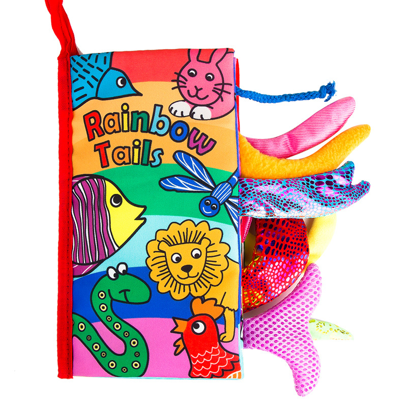 Baby Soft Cloth Book Animal Tail Cloth Book Baby E... – Grandado