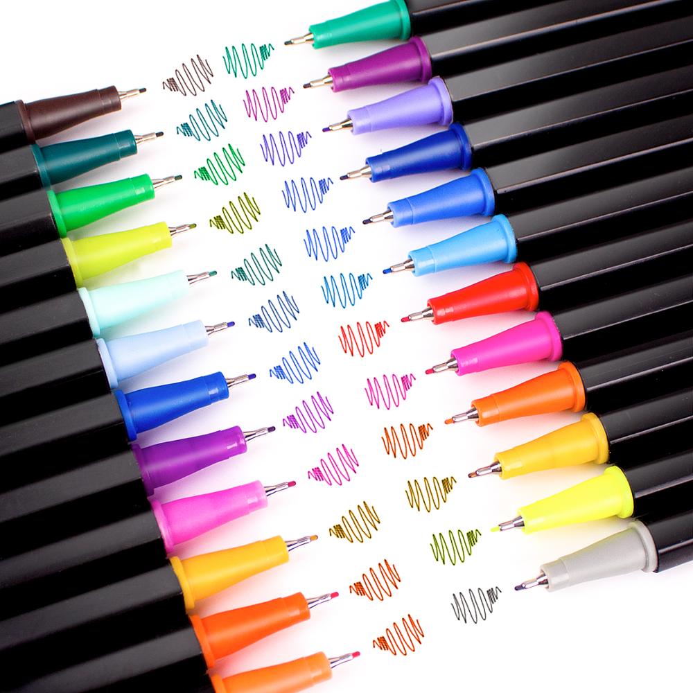 80 Colors Fineliners Pens Fineliner Color Pen Set ... – Vicedeal