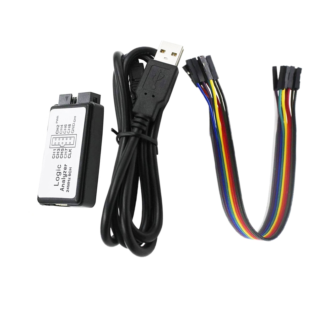 Usb Logic Analyzer 24m 8ch Microcontroller Arm Fpg Vicedeal 0783