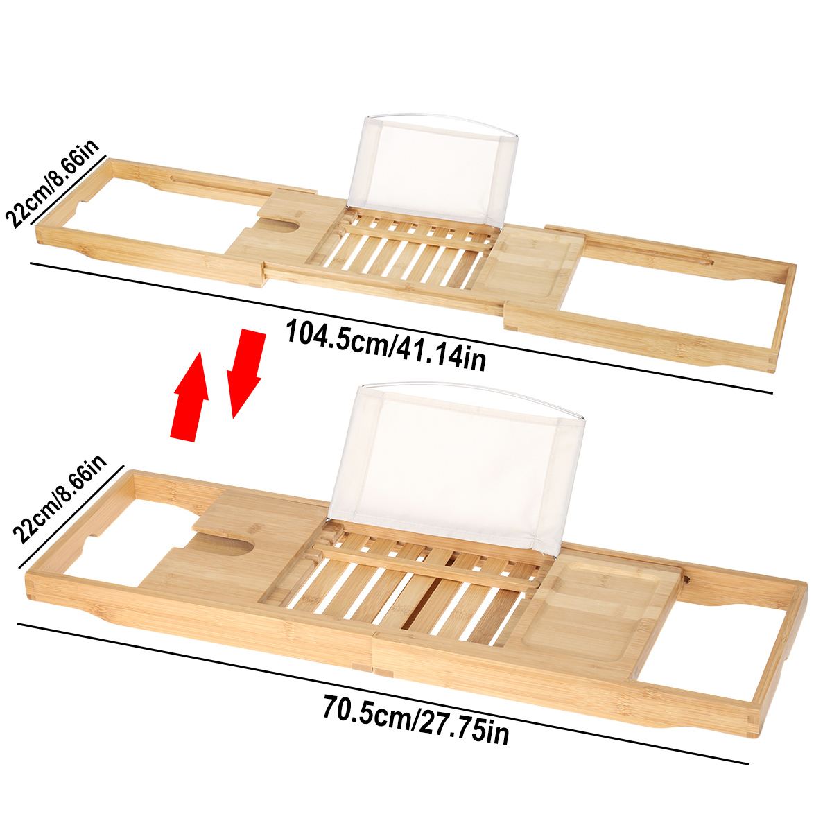 Retractable Bathtub Storage Rack Bath Bathtub Shel... – Vicedeal