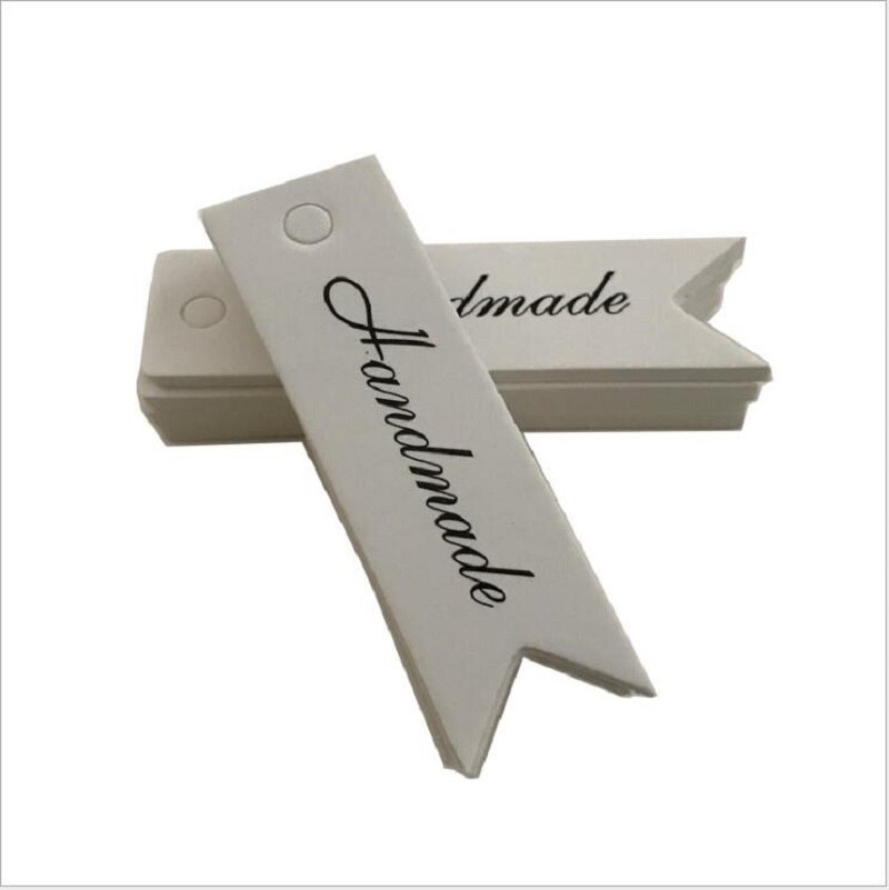 100pcs 2x7cm Handmade DIY kraft paper label/tag fo... – Grandado