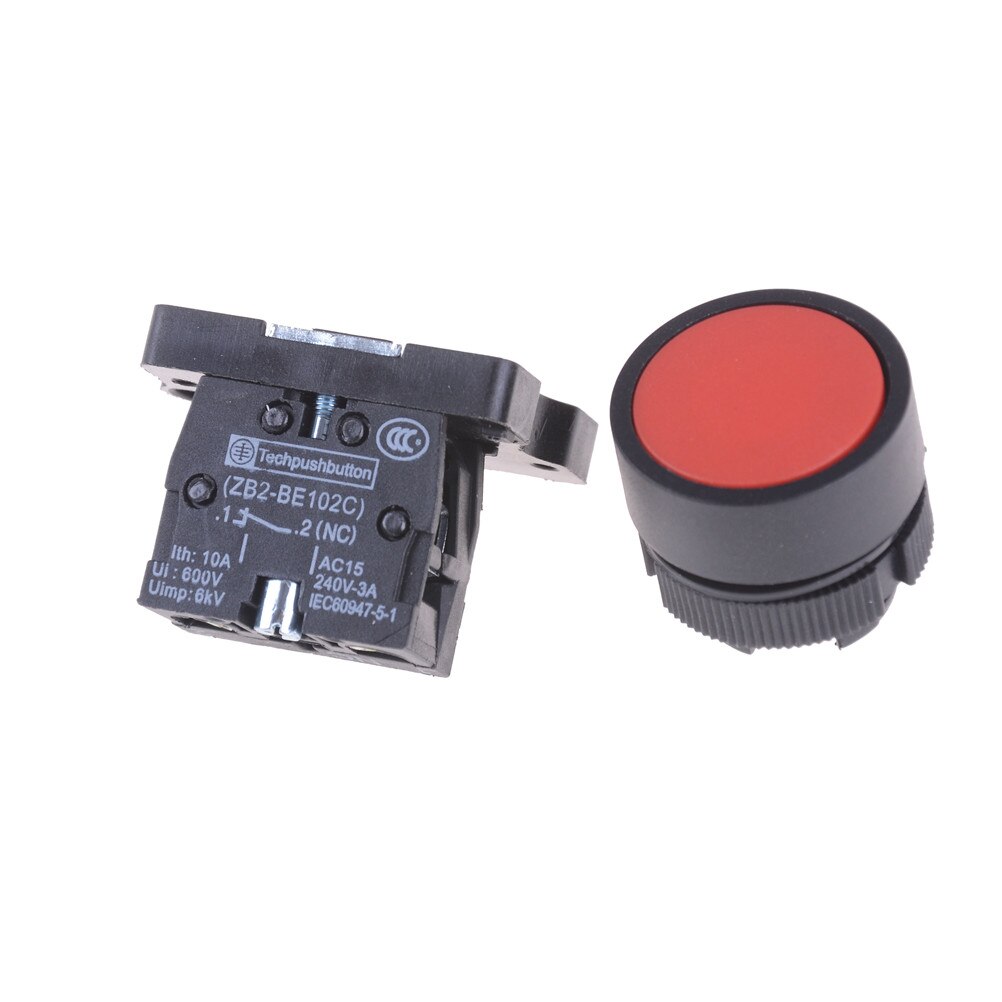 N/C Red Sign Momentary Push Button Switches XB2 Fl... – Grandado