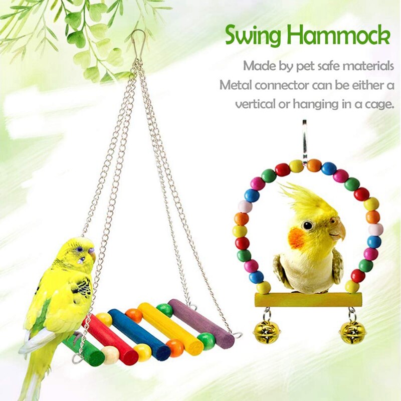 7 Pack Bird Parrot Toys,Colorful Bird Chewing Toys... – Vicedeal