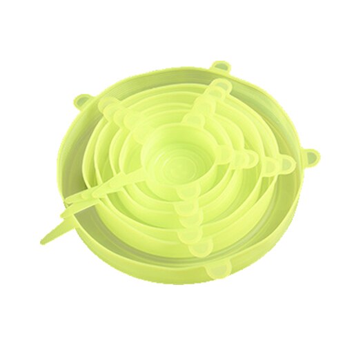 6Pcs Silicone Lid Food Grade Silicone Cover Reusab... – Vicedeal