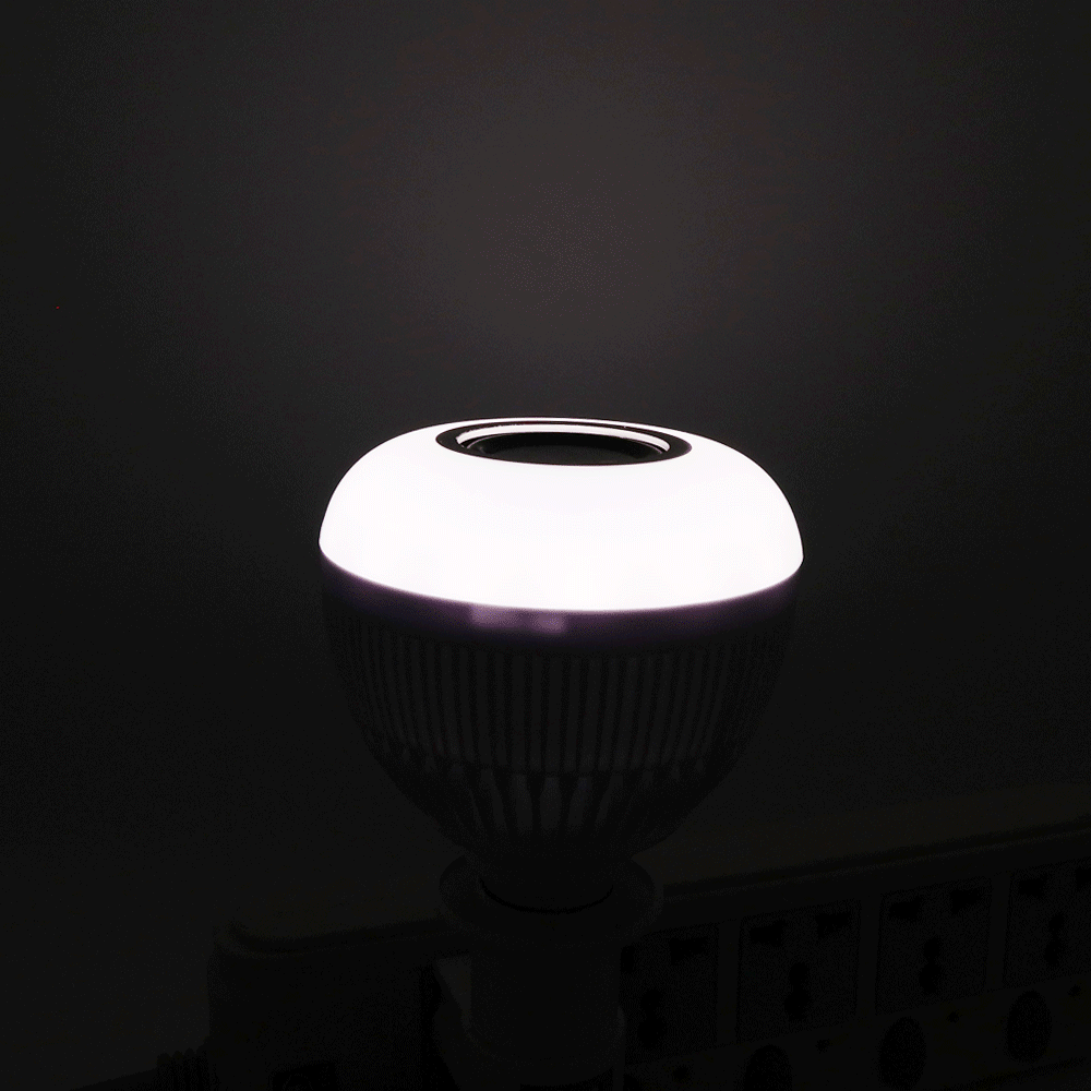 Smart E27 Bluetooth Speaker Led Lamp Rgbw 12W Met ... – Grandado