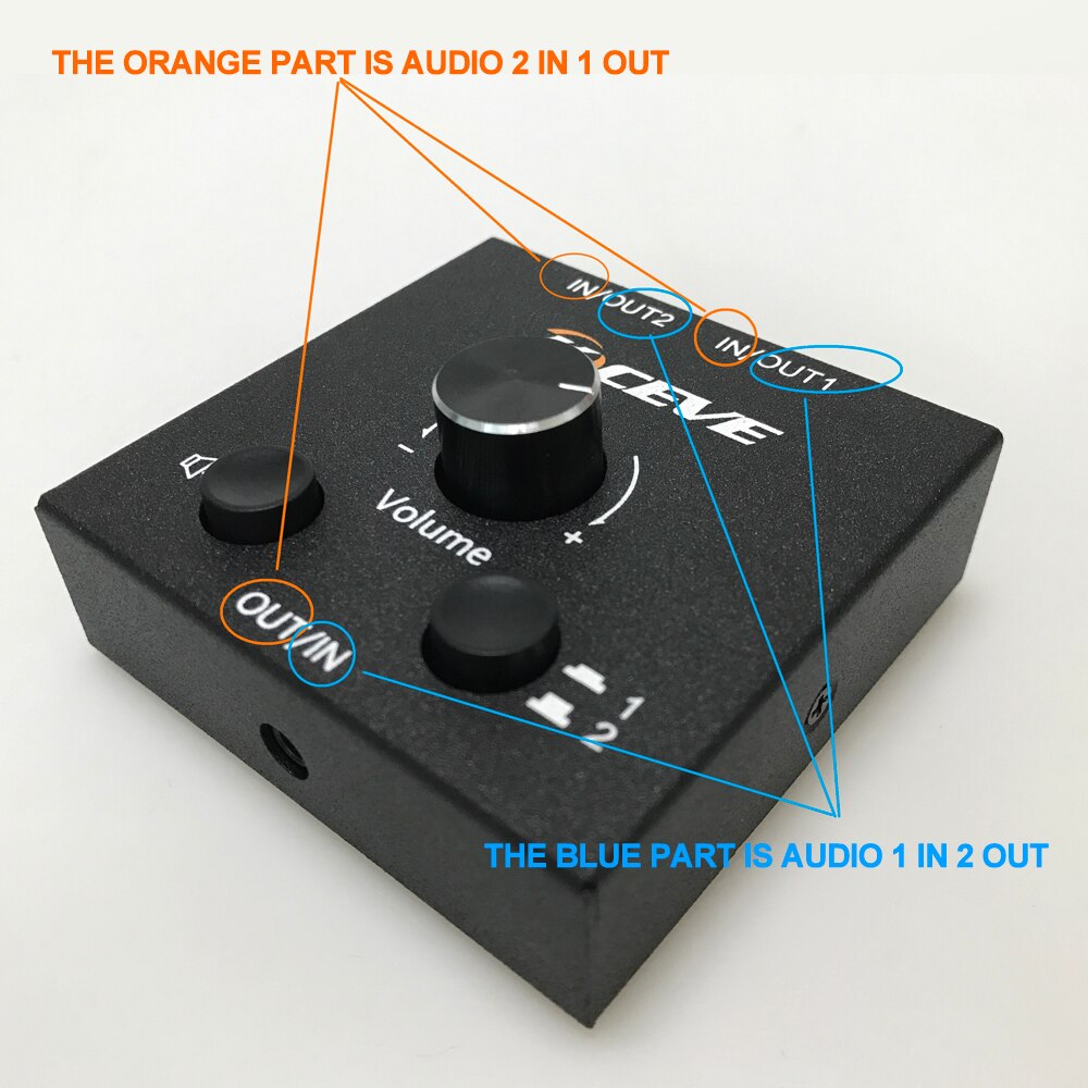 Switcher Audio Source 2-IN-1-OUT / 1-IN-2-OUT Audi... – Vicedeal