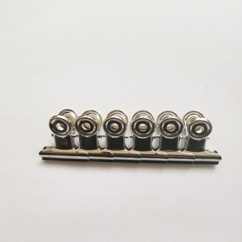 12pcs Office supplies stainless steel round steel clamp 31MM long ...