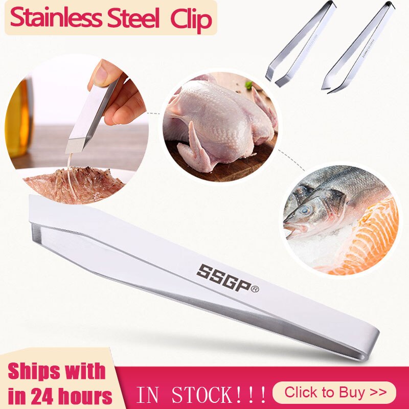 1Pc Roestvrij Staal Visgraten Pincet Pincer Clip P... – Vicedeal