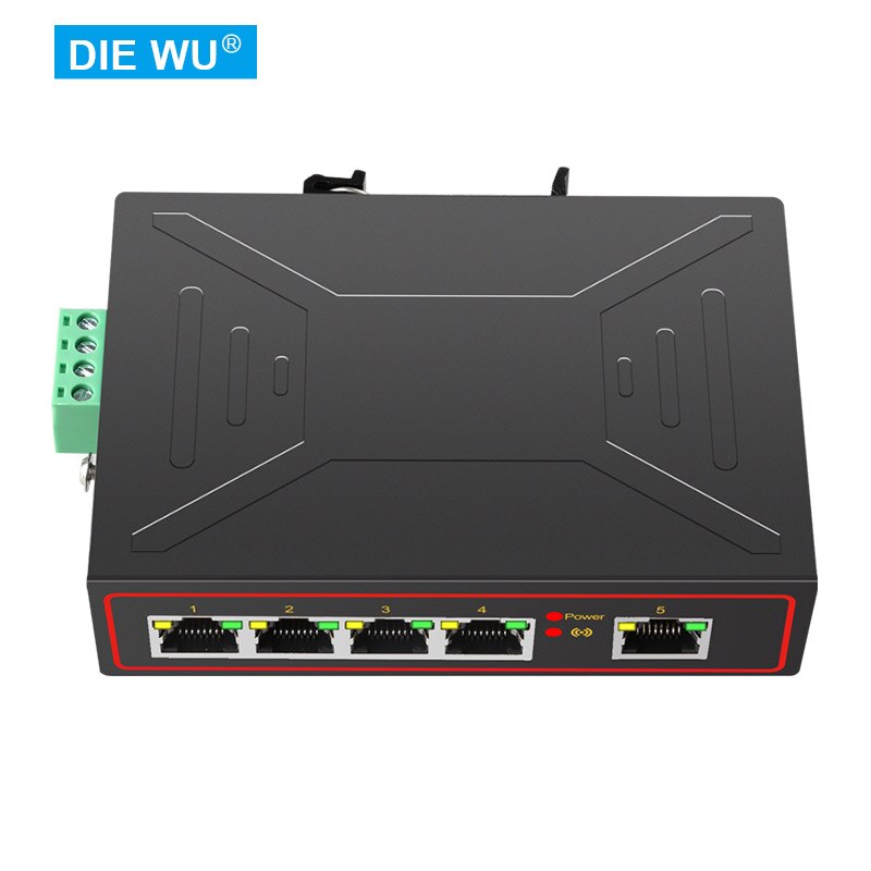 TXI173 5 Ports Industrial Iron Case Ethernet Switc... – Grandado