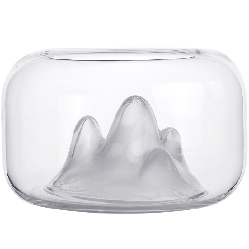Mini Glass Transparent Fish Bowl Snow Mountain Fis... – Vicedeal