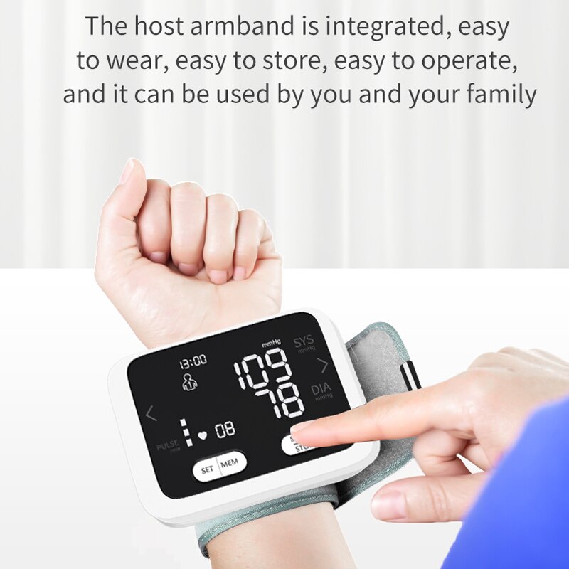 With Voice Reporting Wrist Automatic Blood Pressur... – Vicedeal