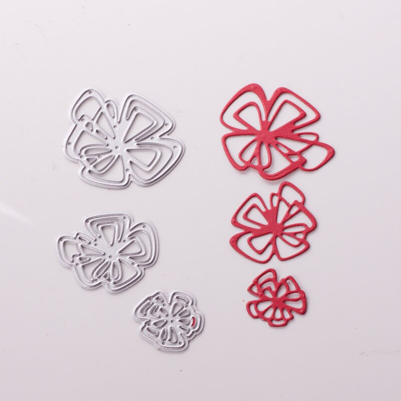 Metalen Drie Bloemen Papier Stansen Sterft Voor Sc... – Vicedeal