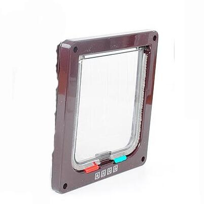 Pet Door 4 Way Lockable Dog Cat Kitten Door Automa... – Grandado