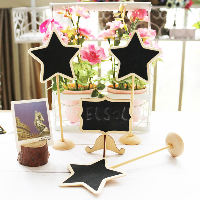 30pcs Star Shape Wooden Blackboard Price Display S... – Vicedeal