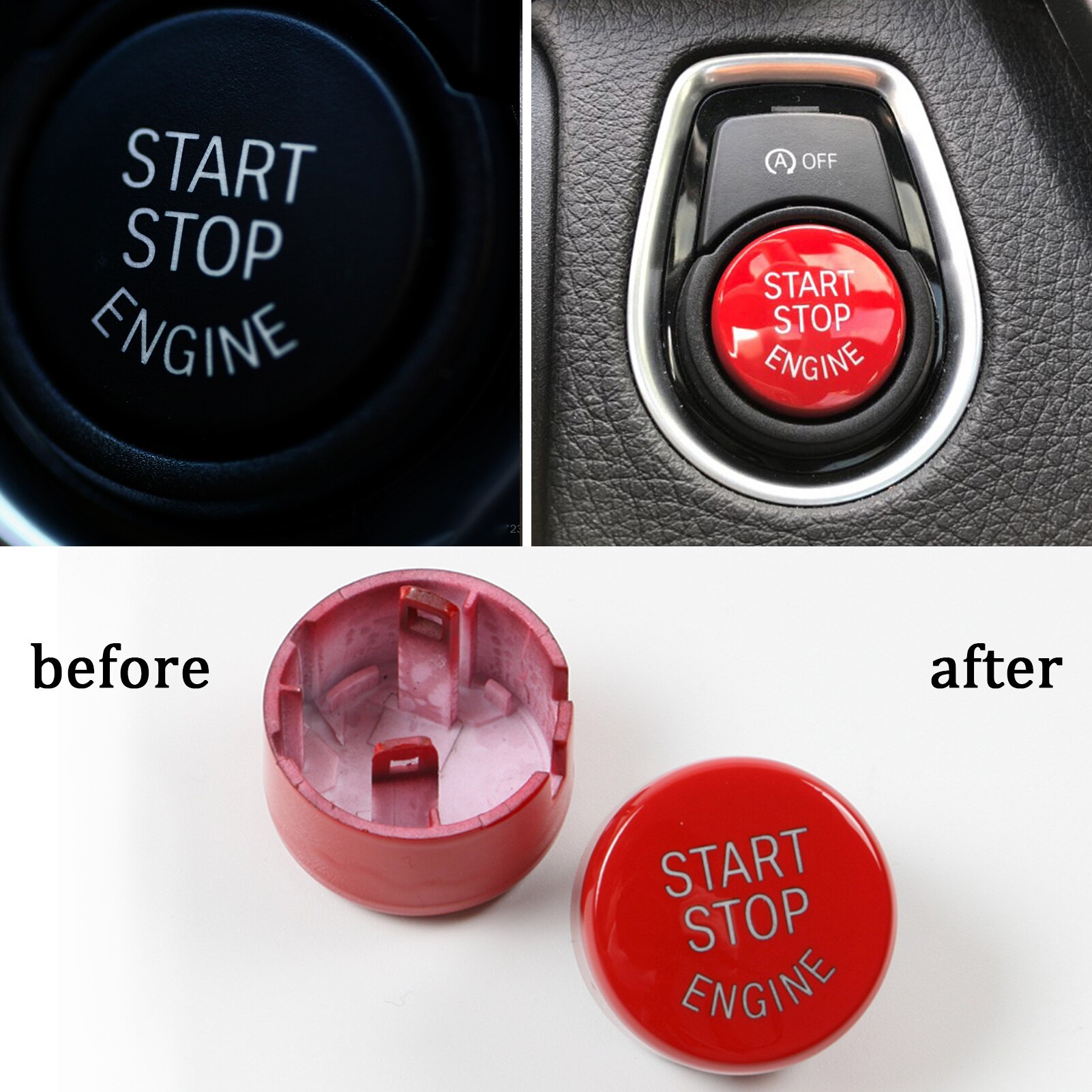 Voor Bmw Decoratieve Cover Een-Knop Met Start-Stop... – Vicedeal