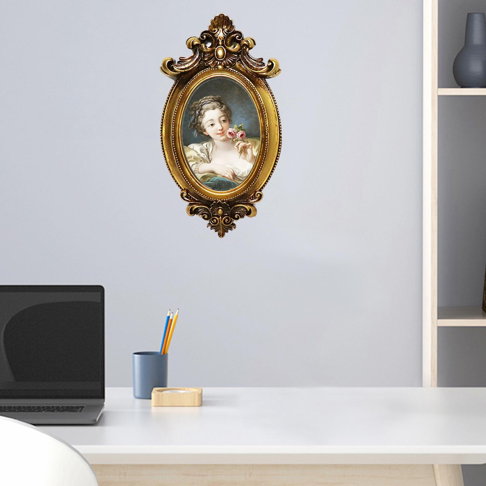 Retro Style Gold Carving Photo Frame Ornaments Eur... – Vicedeal