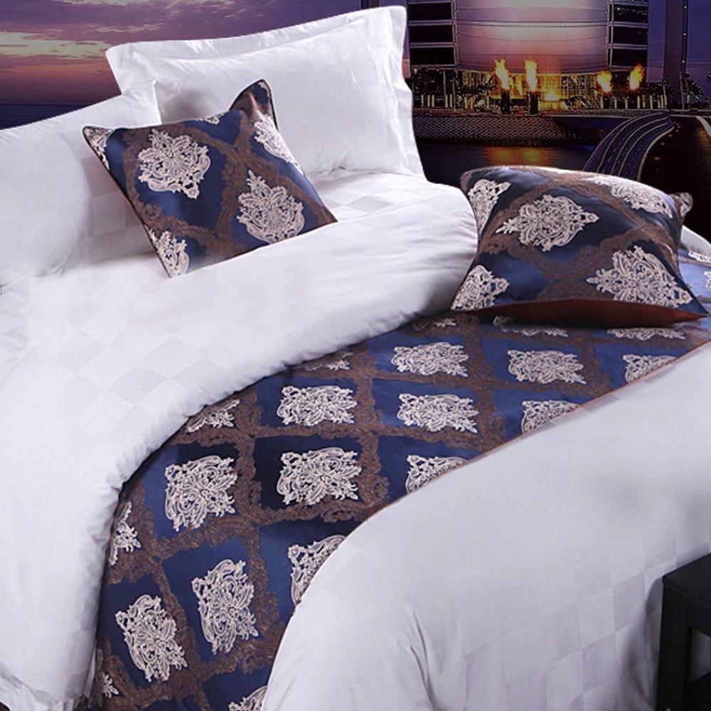 RAYUAN Single Queen King Size Bedspread Navy Blue ... – Vicedeal