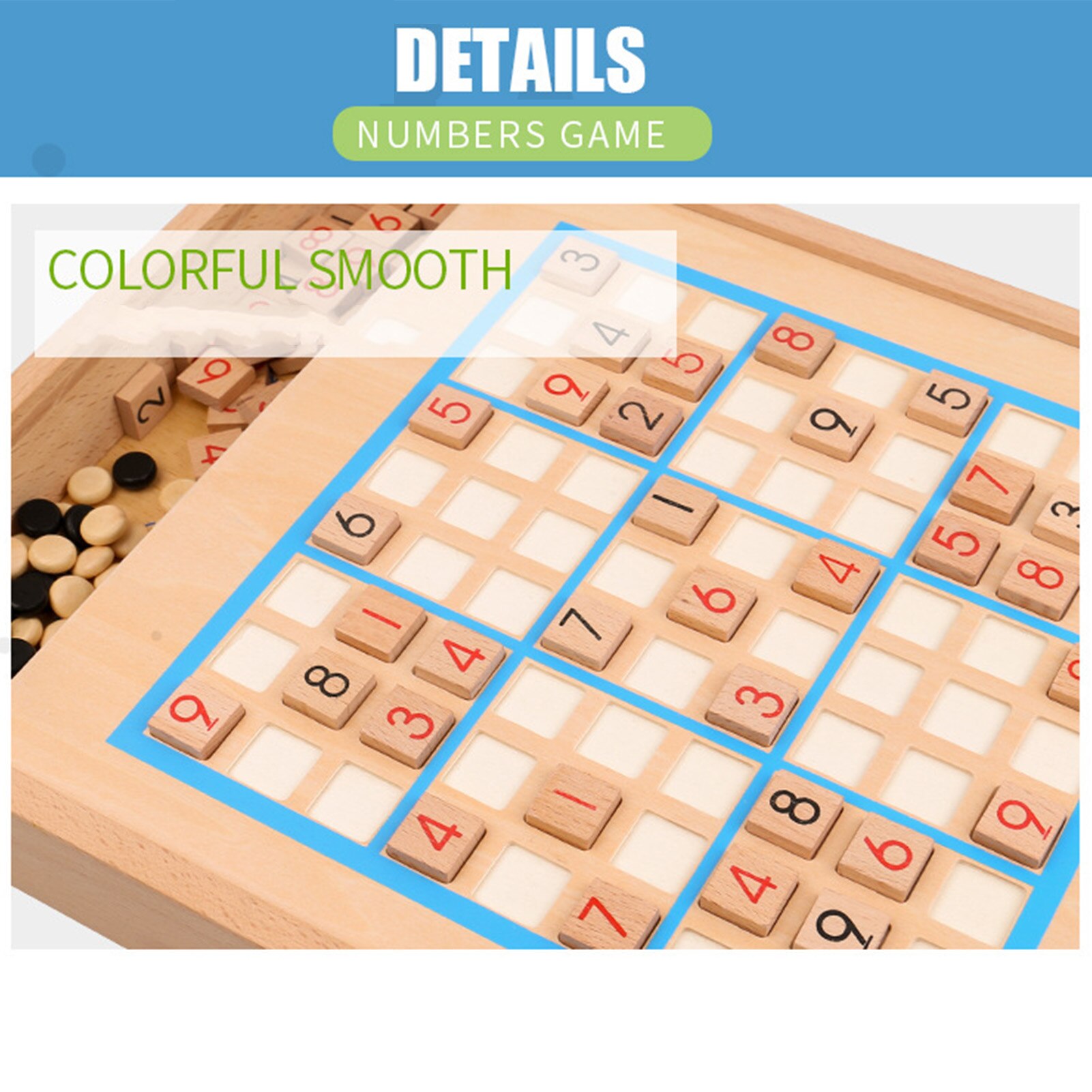 Children Sudoku Game Toy Wooden Sudoku Toy Educati... – Grandado