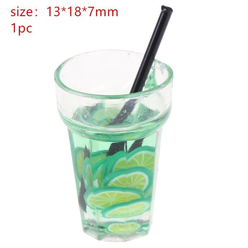 Resin Doll house Mini Lemon fruit Tea Water Cup Mi... – Grandado
