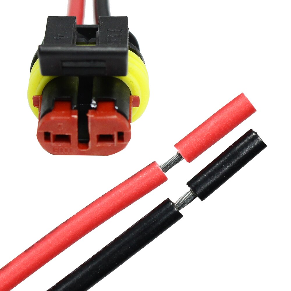 YUNPICAR 5Bausatz 2 Stift Weg 16 AWG Auto Wasserdichten Stecker Stecker ...