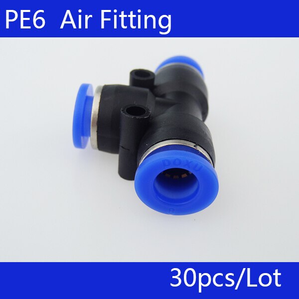 PE6 30Pcs PE6 Pneumatic 6mm to 6mm One Touch End T... – Vicedeal