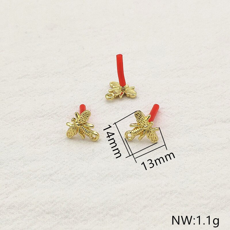 ! 13X14Mm 100Pcs Zinklegering Bee Vorm Oor Stud Vo... – Vicedeal