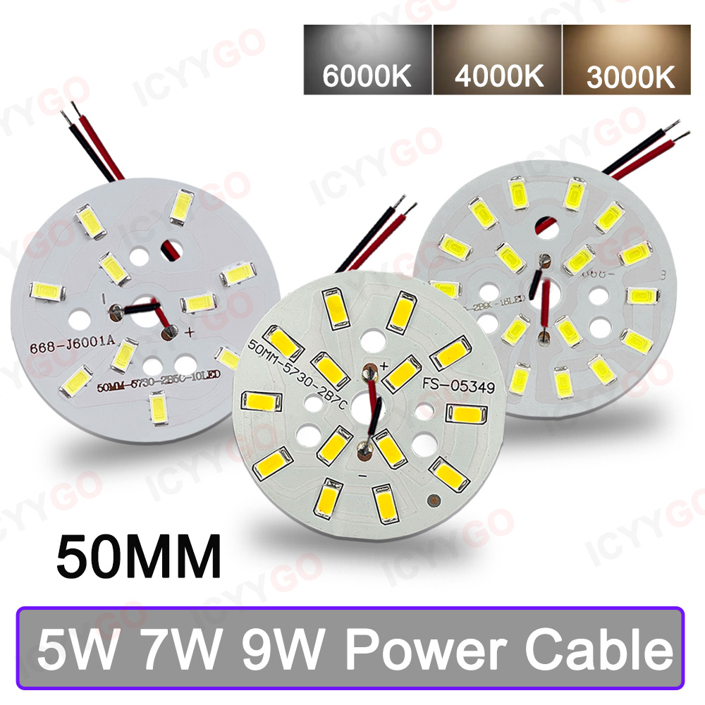 5730 LED Round Light Panel Light Source 5W 7W 9W 5... – Vicedeal