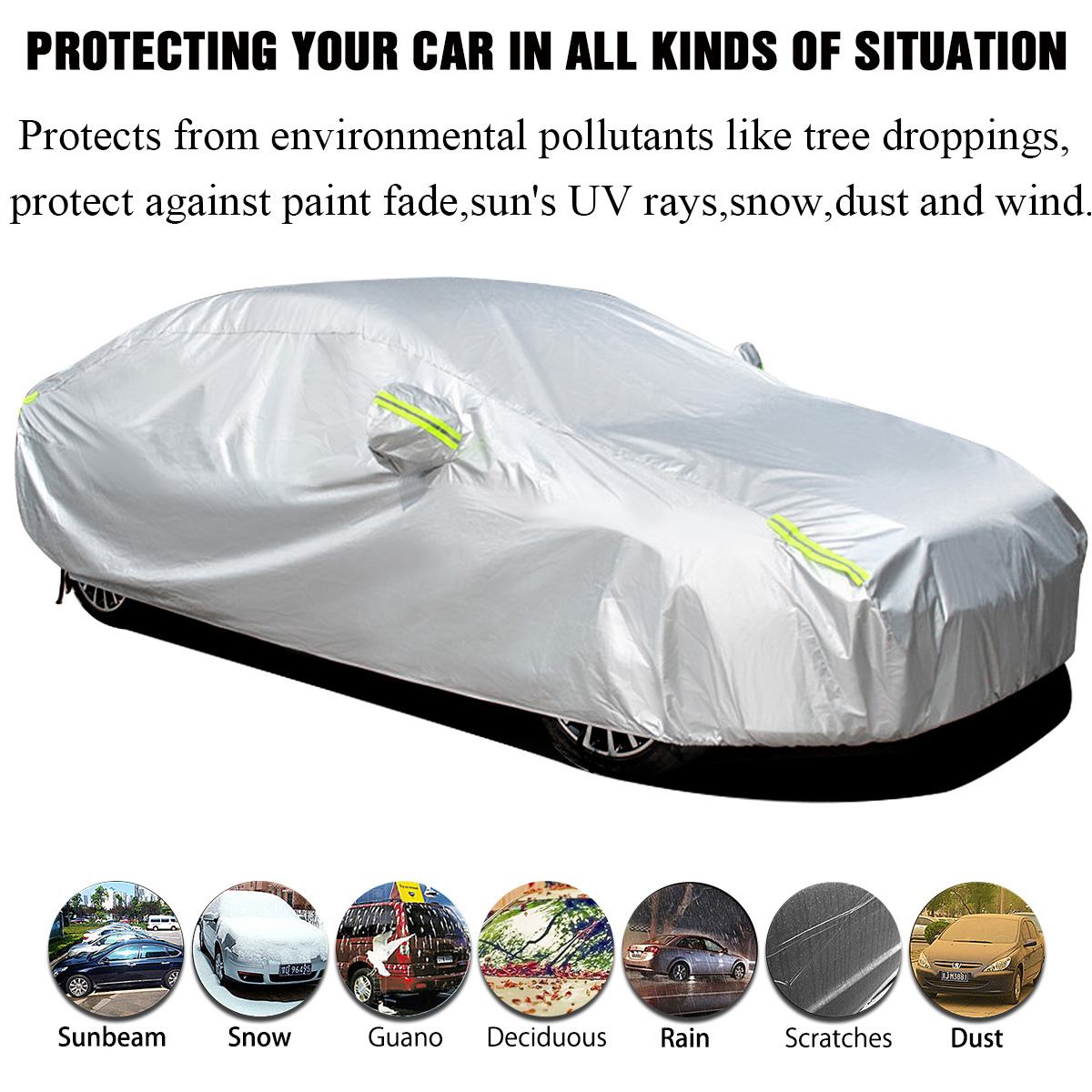 Auto-Covers Protector Full Body Covers Reflecteren... – Vicedeal