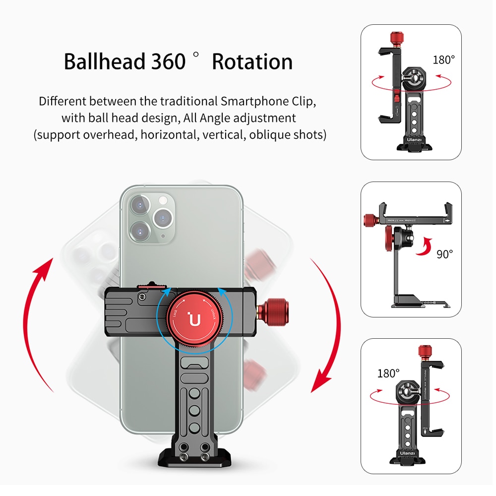 Ulanzi ST-14 En Métal Support De Smartphone Téléph... – Grandado