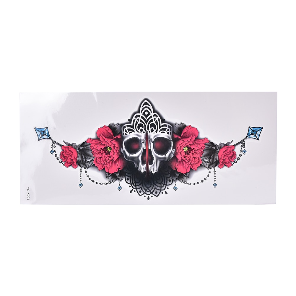 1pcs Sexy Chest Jewelry Tattoo Big Size 290mm 130m Vicedeal