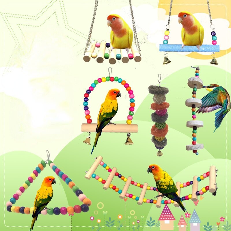 Pet Parrot Birds Toy Parakeet Budgie Cockatiel Cag... – Grandado