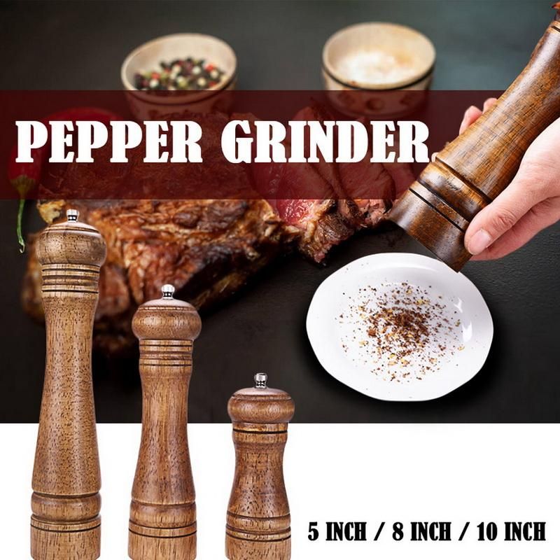 1PC Oak Pepper Grinder Coarse Salt Solid Wooden Oa... – Vicedeal