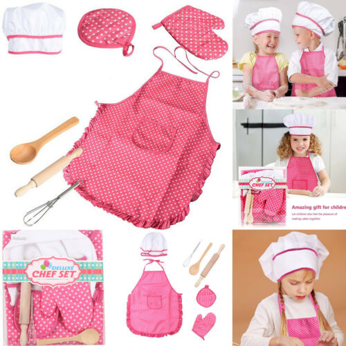 Kids Cooking Baking Complete Set Girls Chef Preten... – Grandado