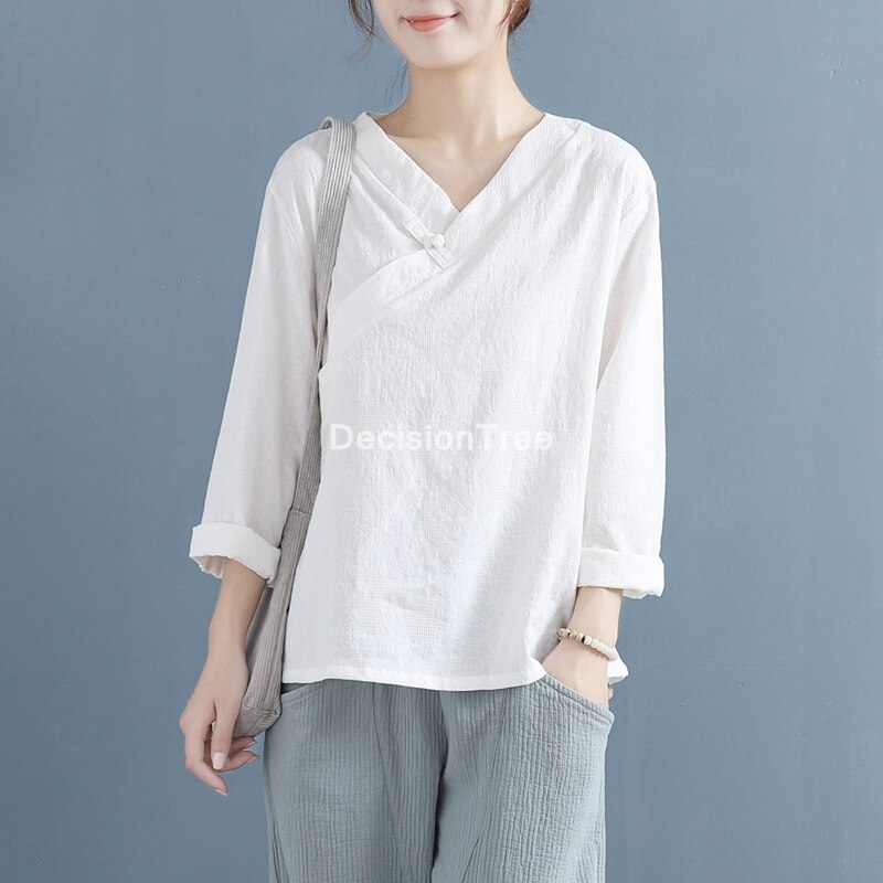 cheongsam blouse qipao tops chinese traditional sh... – Grandado