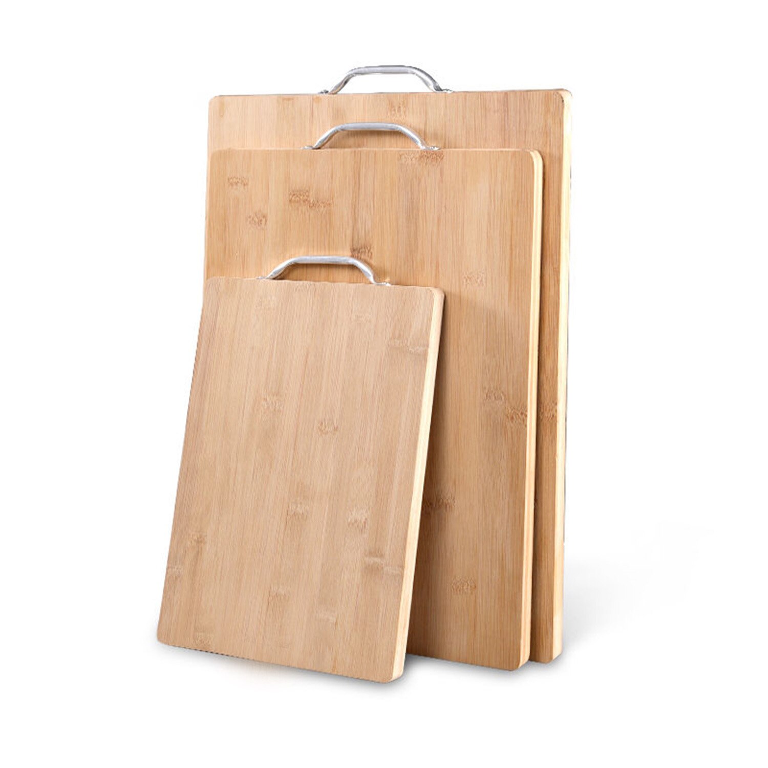 Schnesland Bamboo Cutting Boards with Metal Handle... – Vicedeal