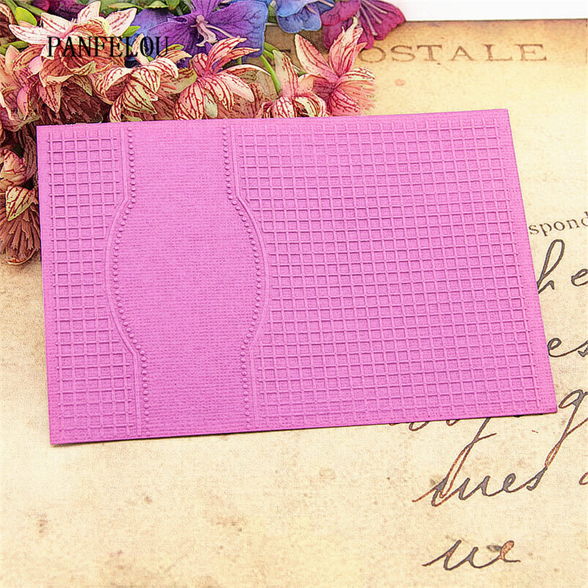 PANFELOU 10.5x14.8 Check card Embossing folders Pl... – Grandado
