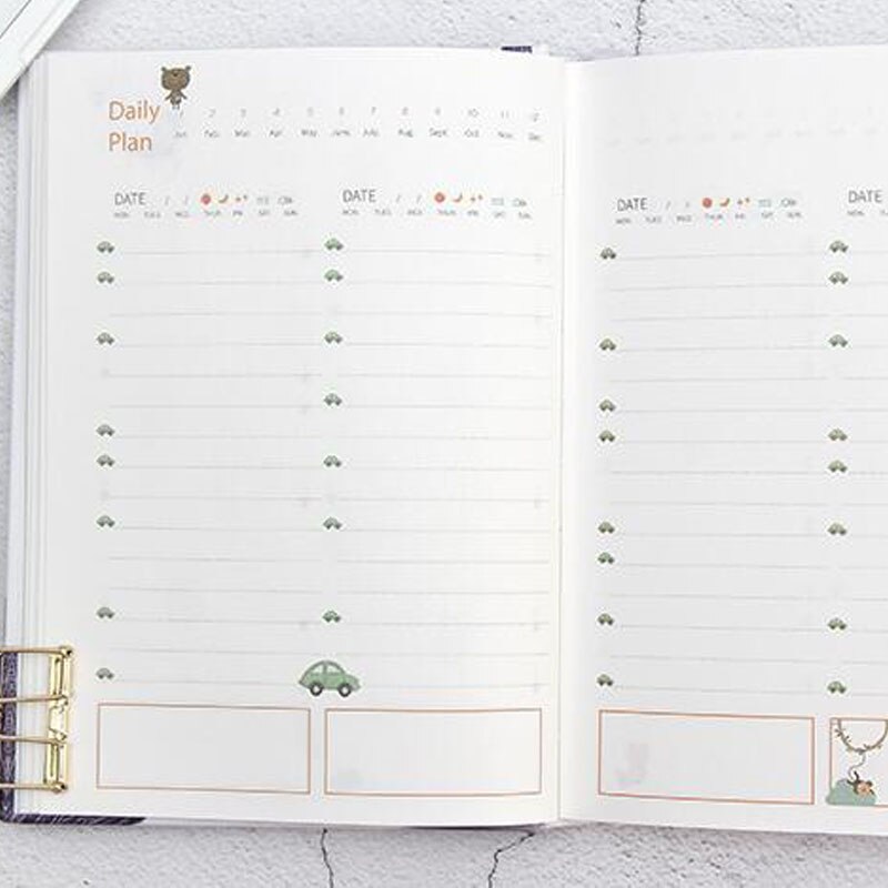 Solid Color appointment book , 365 days daily week... – Vicedeal