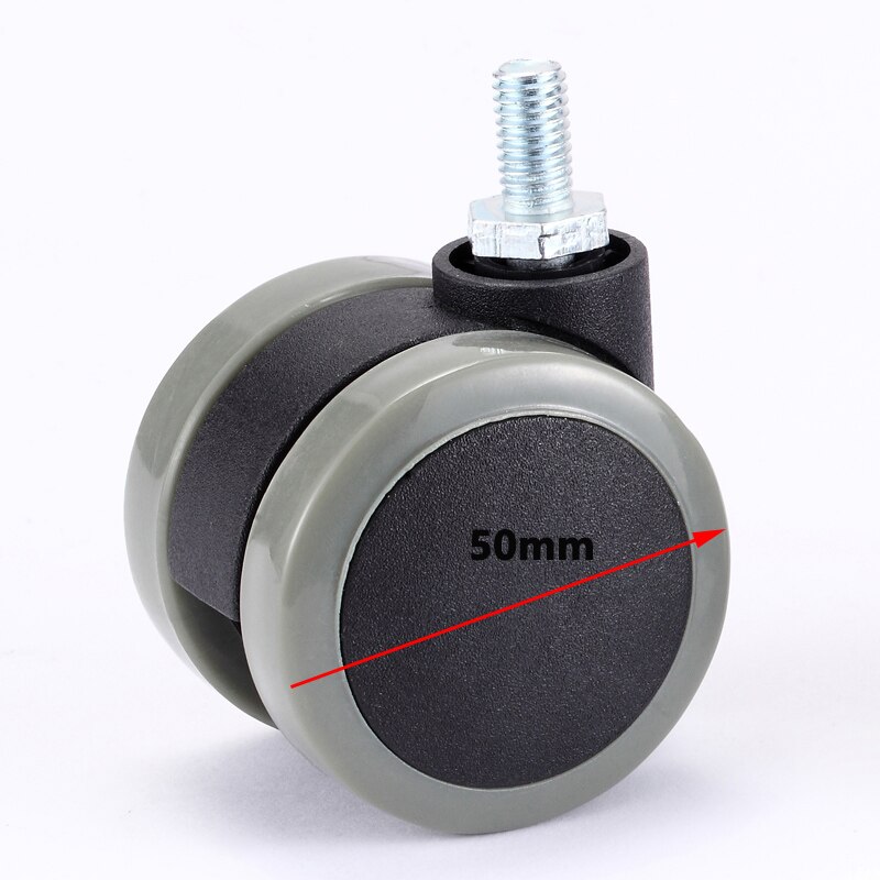 5pcs 50mm/60mm Dia Metal PU Office Silent Wheel Ch... – Grandado