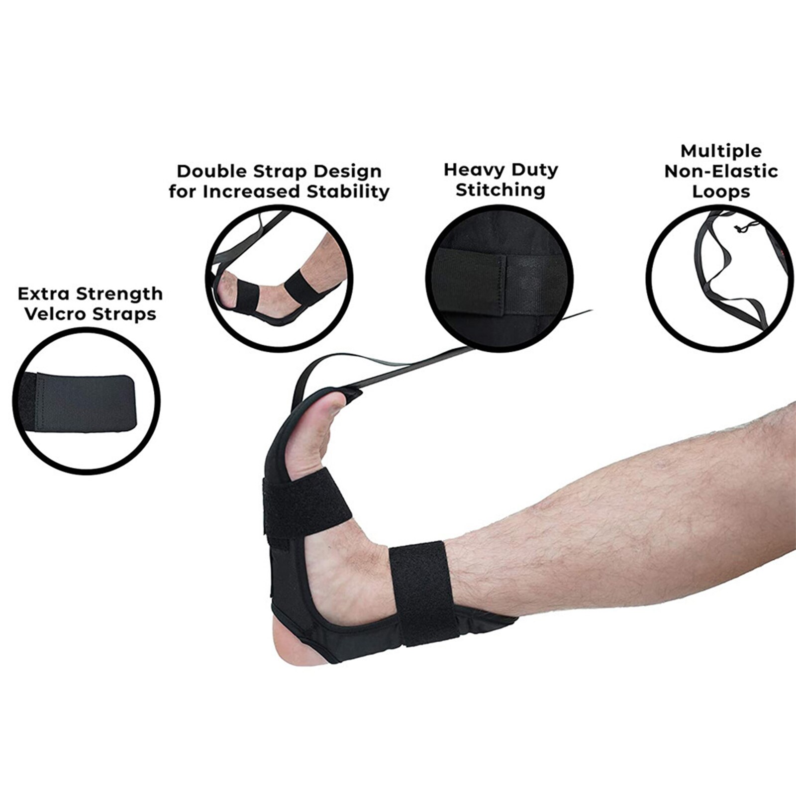 Rehabilitation Training Stretching Strap Foot Leg ... – Vicedeal