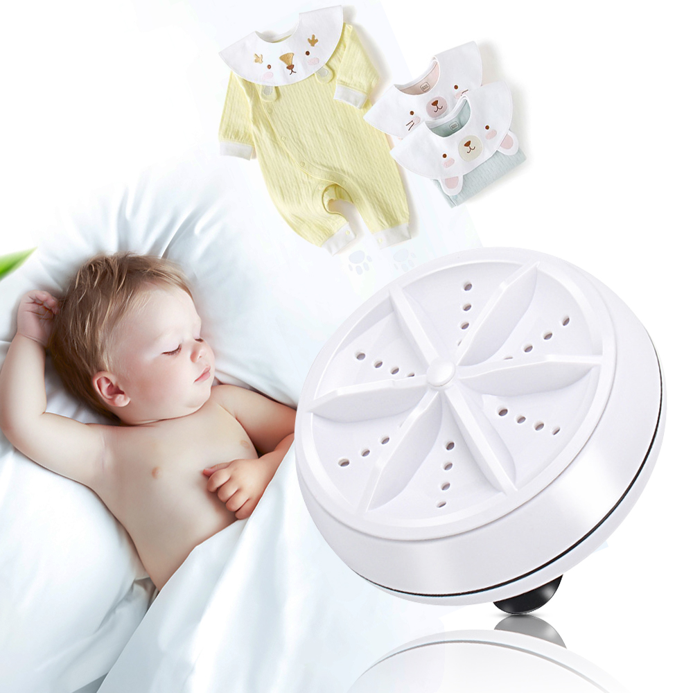 2 in 1 Portable Mini Washing Machine Ultrasonic Wa... – Vicedeal