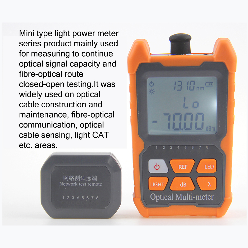 Portable Mini Fiber Optical Power Meter 8 Waveleng... – Vicedeal
