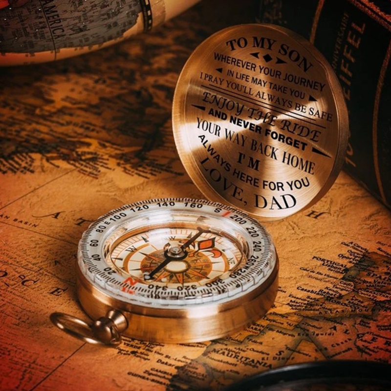 G92F Luminous Compass Dad to Son Enjoy the Ride fo... – Grandado