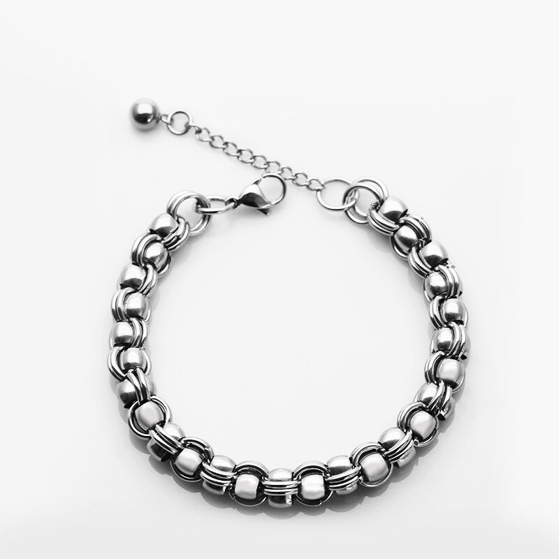 Pulsera de acero inoxidable de titanio para hombre... – Grandado